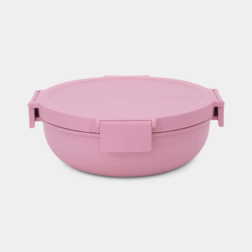 Make & Take Salad Bowl 1.3L, Plastic - Lilac Pink | Brabantia