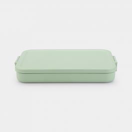 Make & Take Lunch Box Flat Plastic, Jade Green | Brabantia