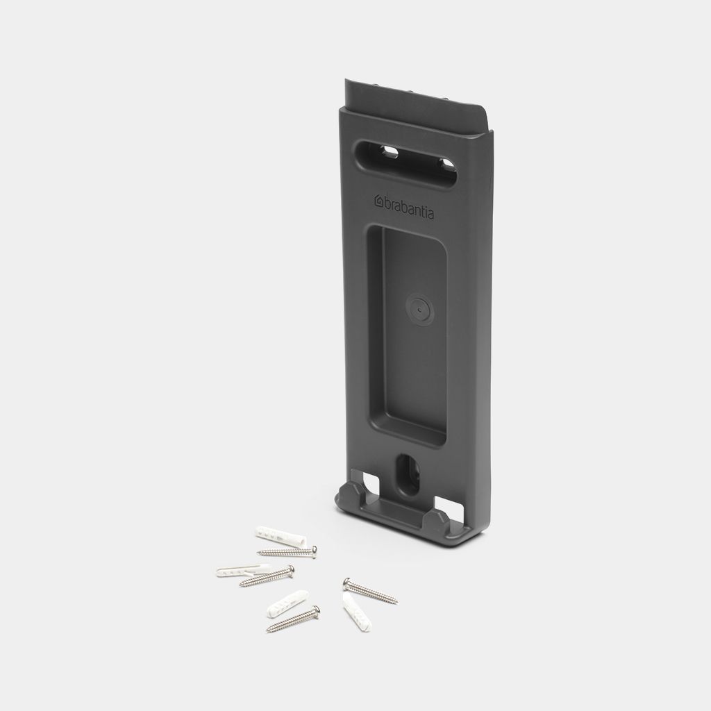 Bo Waste Bin 4L Wall Bracket, incl. Screws - Grey | Brabantia