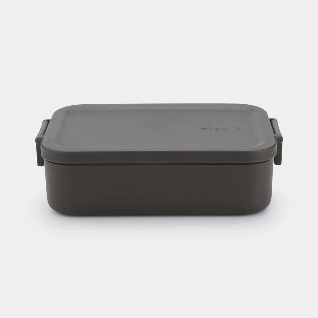 Make & Take Lunch Box Medium, Plastic - Dark Grey | Brabantia