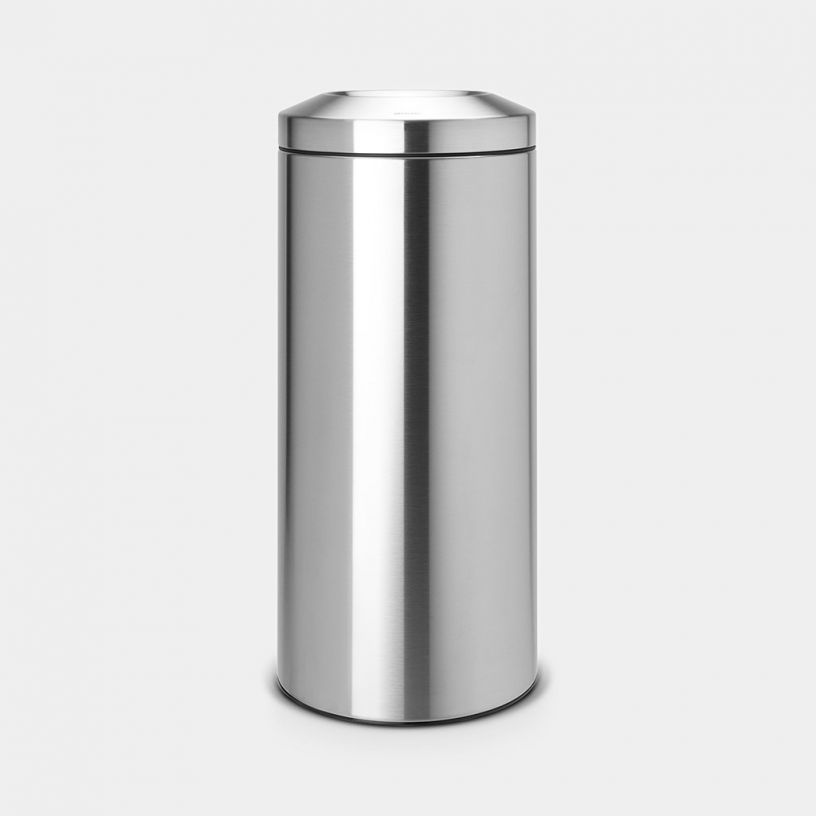Flame Guard Waste Paper Bin 30 litre - Matt Steel | Brabantia